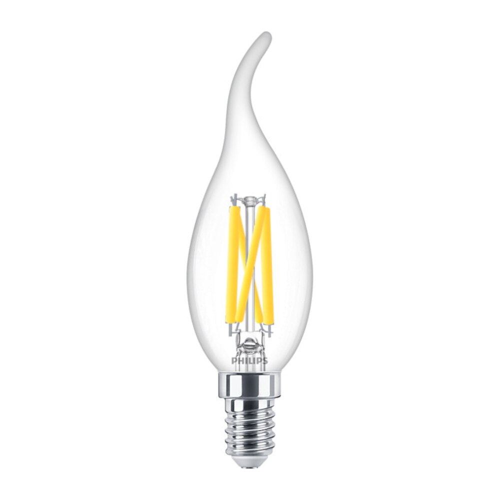 LED Tipped Candle 3.4W (40W eq.) SES Clear Very Warm White 922-927 DimTone